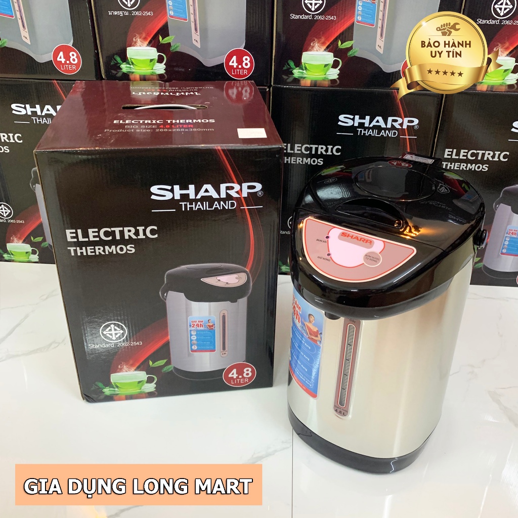 Bình thuỷ điện SHARP 4.8L KS-229 Công xuất 750W Đun sôi nhanh giữ nhiệt ...