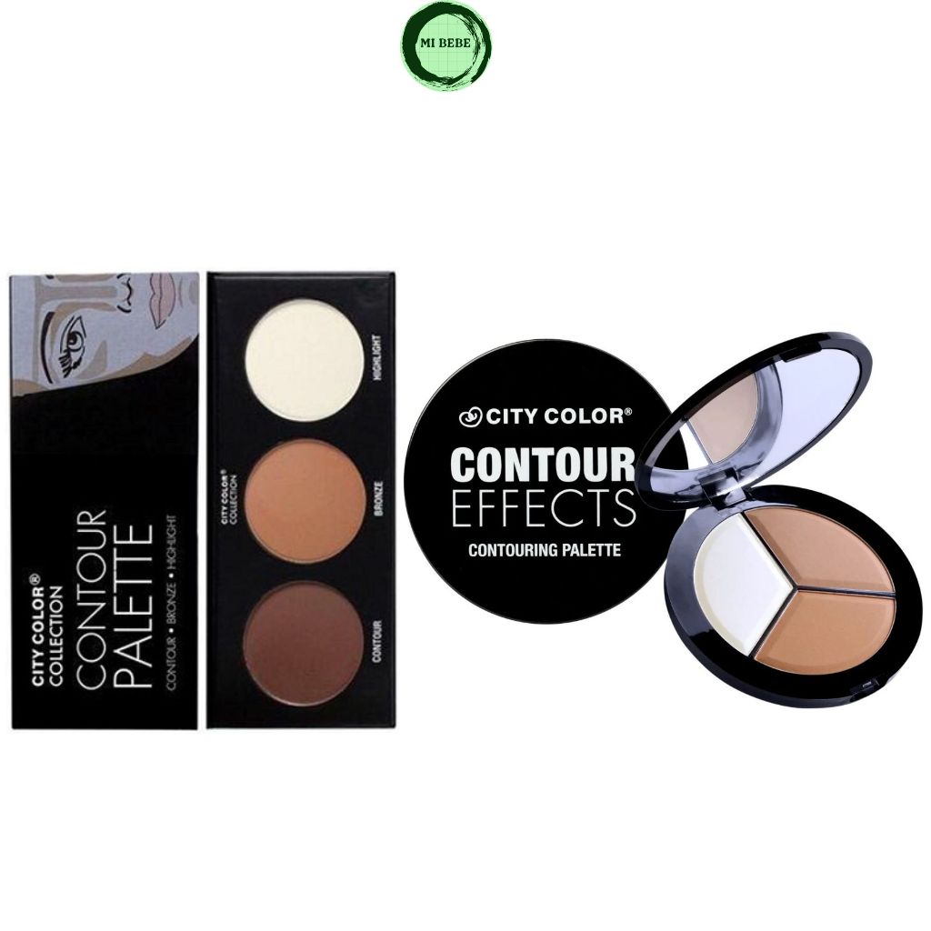 Bảng Tạo Khối Và Highlight City Color Contour Palette 3 ô 4.5g - Mibebe ...