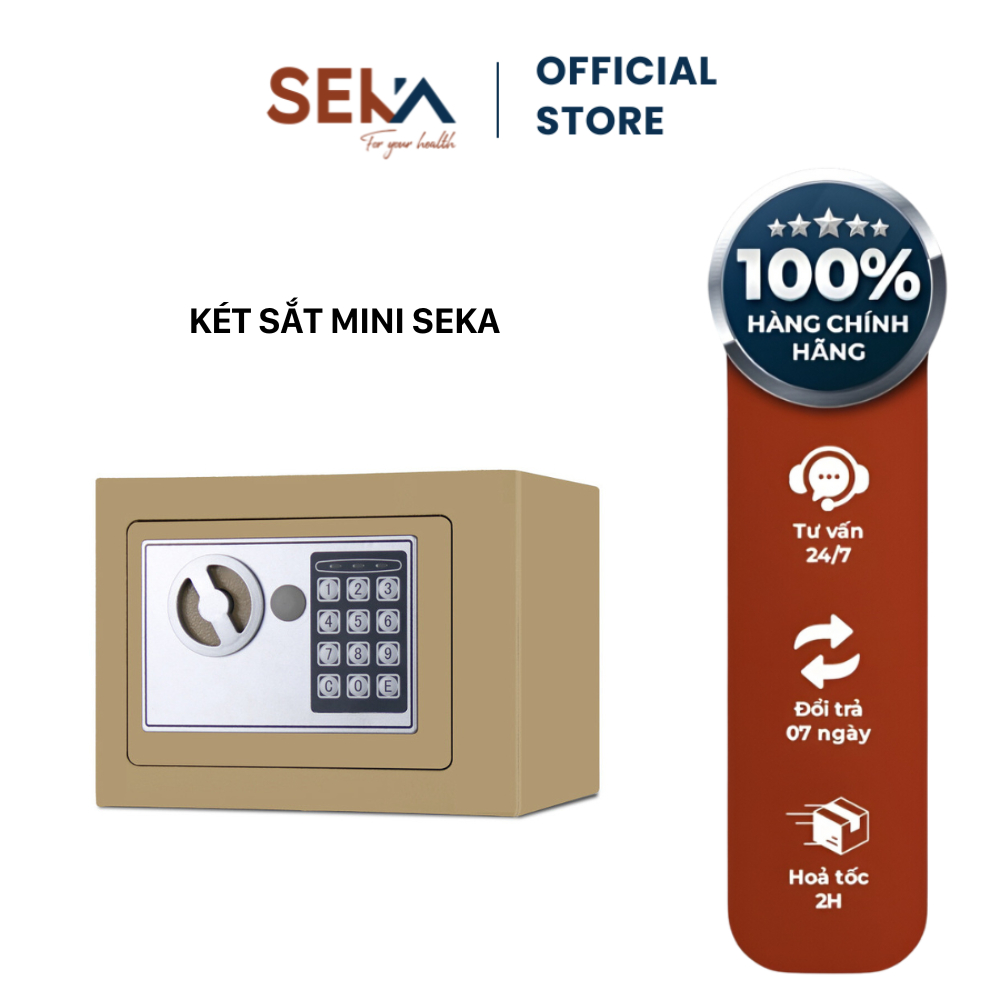 Két Sắt Mini Thông Minh Seka – Chất Liệu Thép Cao Cấp, Chống Cháy, Có ...