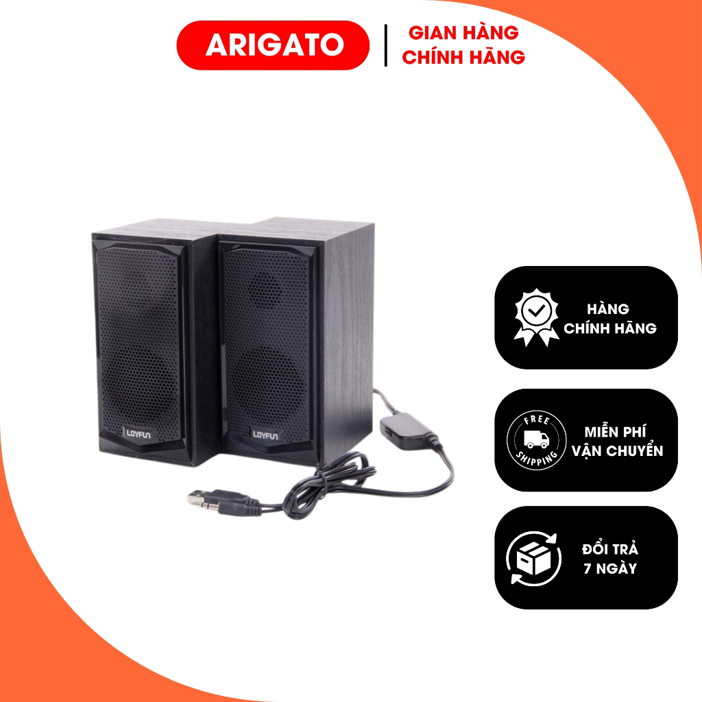 Loa Máy Tính Vi Tính Laptop Mini Để Bàn Vỏ Gỗ Arigato M22 loa Loyfun ...