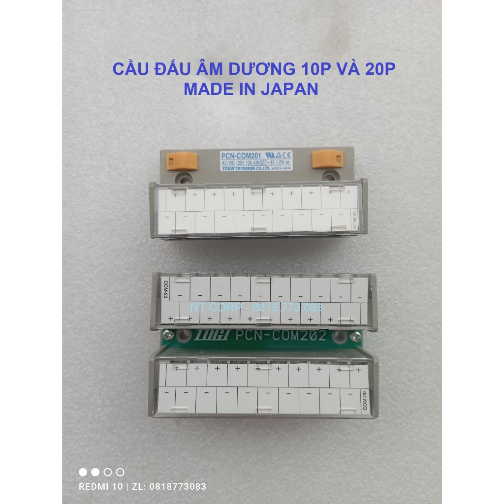 Cầu đấu âm dương PCN-COM201 10Pin và PCN-COM202 20Pin TOYOGIKEN Nhật ...