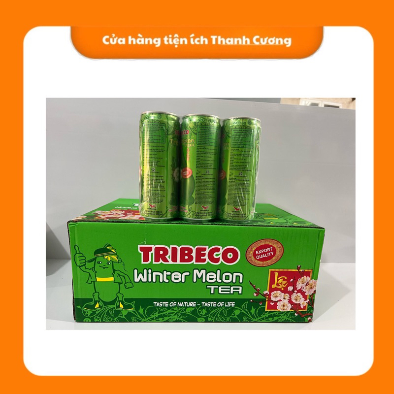 Thùng 24 Lon Trà Bí Đao Tribeco 320ml | Shopee Việt Nam