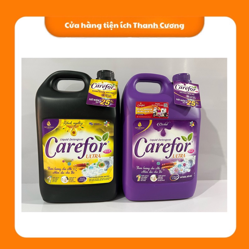 Nước giặt xả đậm đặc Carefor ultra 6 in 1 can 5000ml | Shopee Việt Nam