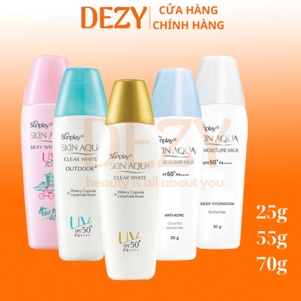 Kem Chống Nắng Sunplay Skin Aqua Nắp Vàng / Nắp Xanh / Nắp Trắng / Hồng ...