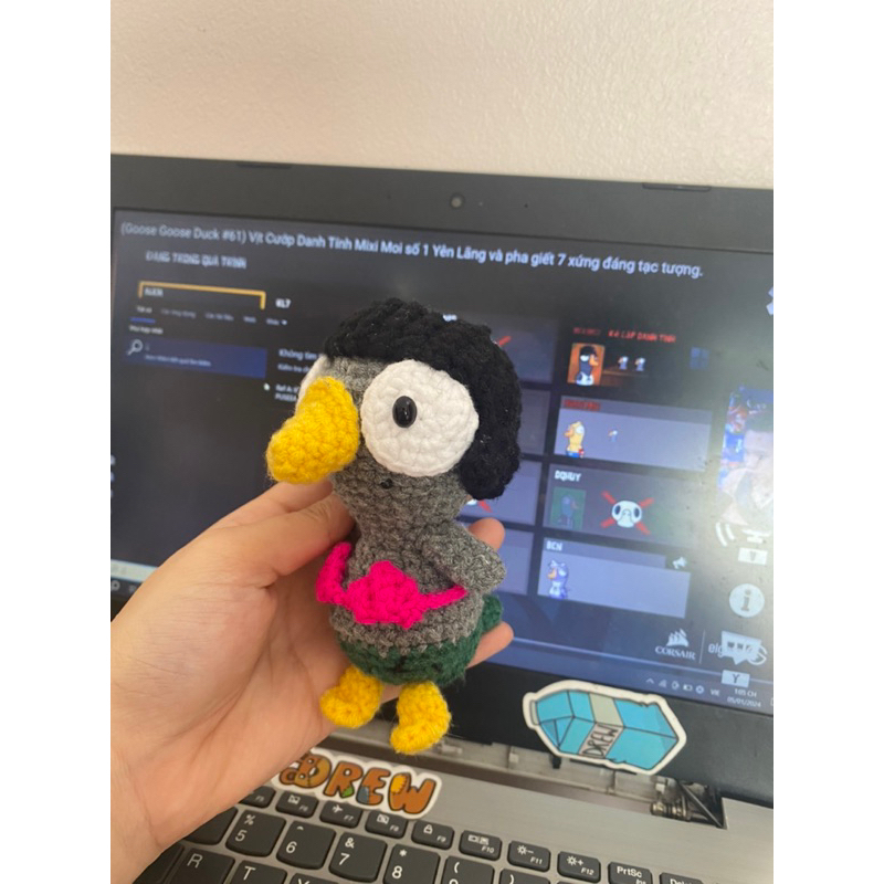 Móc len nhan vat goose goose duck ( độ mixi ) ( ảnh tự chụp) | Shopee ...