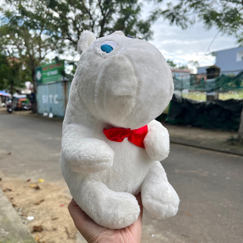 Gấu bông hà mã moomin Hàn cute hột me (hình thật) | Shopee Việt Nam