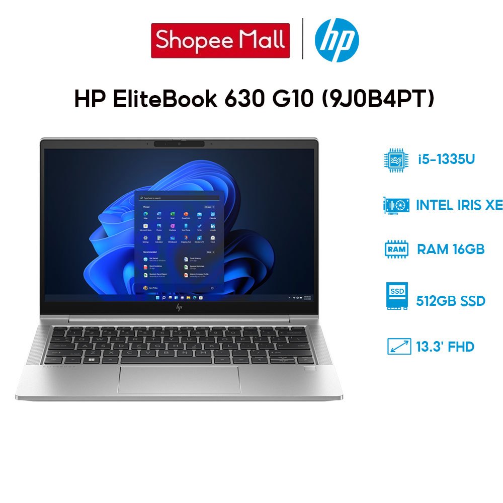Laptop HP EliteBook 630 G10 9J0B4PT i5-1335U | 16GB | 512GB | 13.3' FHD ...