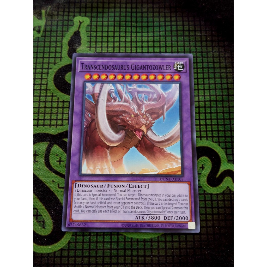 [ Đỗ Lạc Shop ] Thẻ Bài Yugioh Monster Transcendosaurus Gigantozowler (N) DUNE-AE105 | Shopee ...