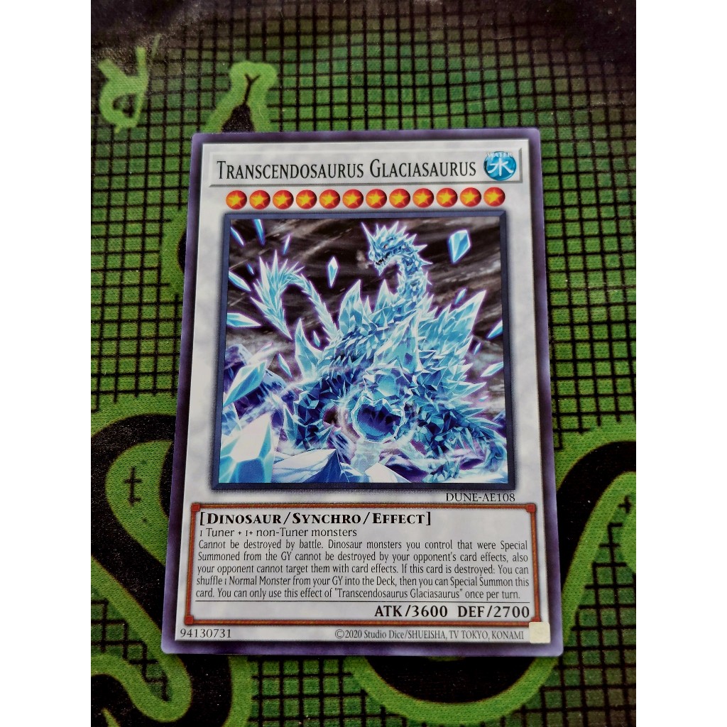 [ Đỗ Lạc Shop ] Thẻ Bài Yugioh Monster Transcendosaurus Glaciasaurus (N) DUNE-AE108 | Shopee ...