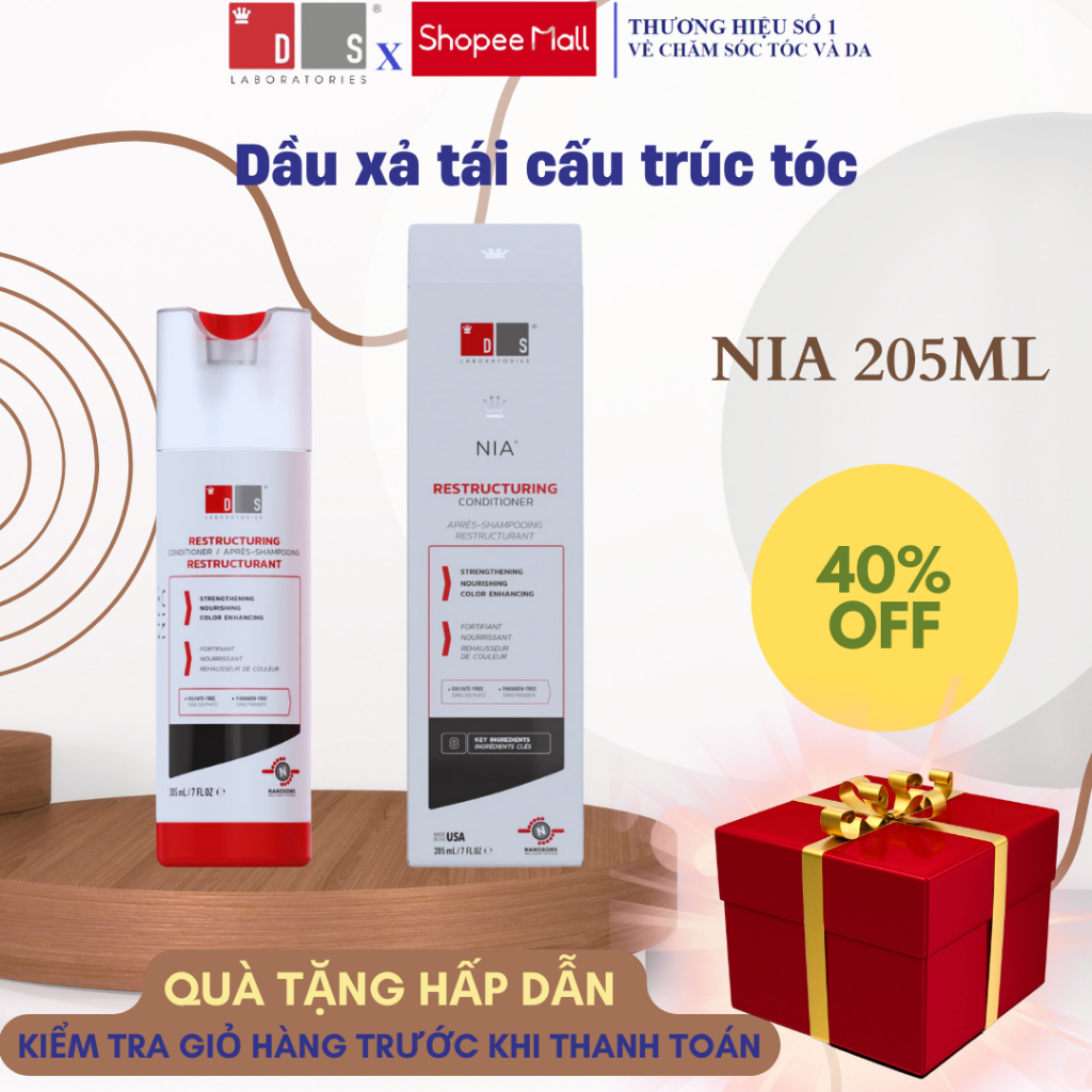 Dầu xả tái cấu trúc NIA 205ml Ds Laboratories | Shopee Việt Nam