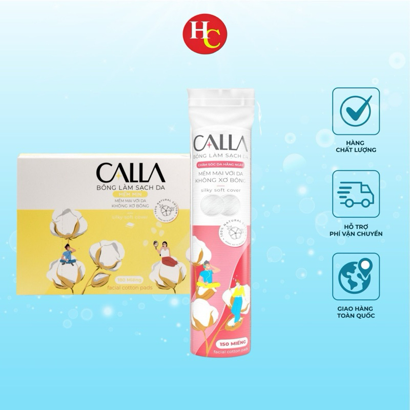 Bông tẩy trang Calla Bịch 120 miếng | Shopee Việt Nam