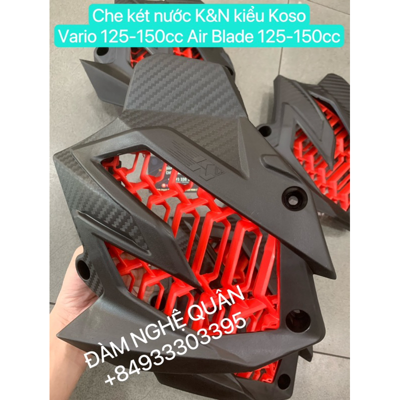 Che két nước K&N kiểu KOSO / Radiator KOSO cho Vario 125-150cc / Air ...