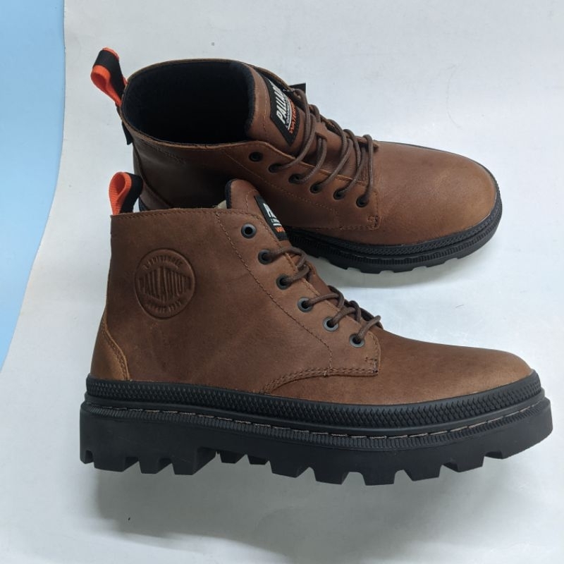 Boot da nam Palladium da bò sáp, mang rất thoải mái | Shopee Việt Nam