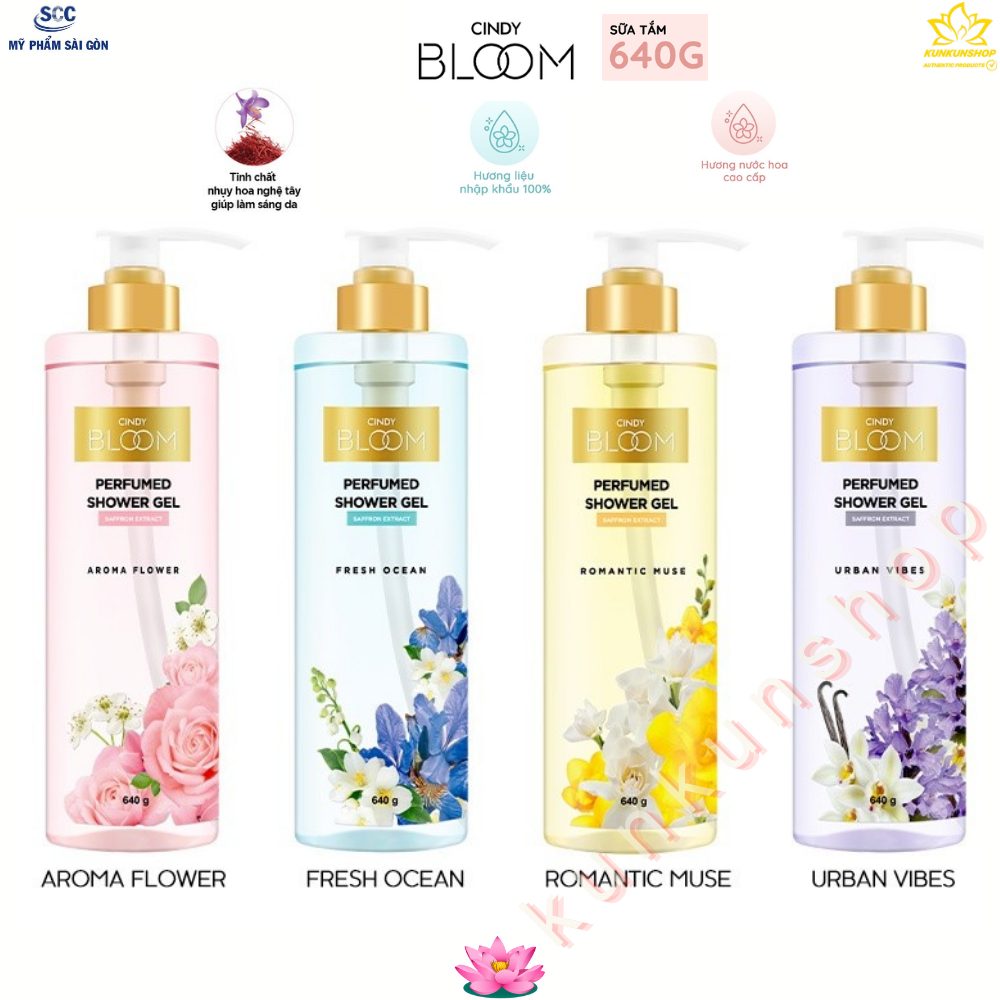 [HCM] Sữa tắm nước hoa cindy bloom mẫu mới chai siêu bự 640g perfumed shower gel | Shopee Việt Nam