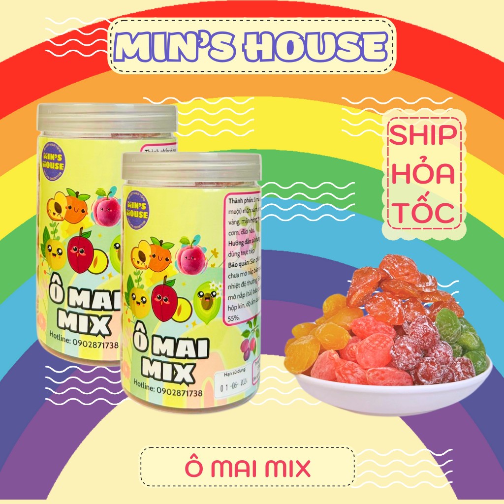 Ô mai mơ mix 570g ngon ăn vặt Minhouse | Shopee Việt Nam