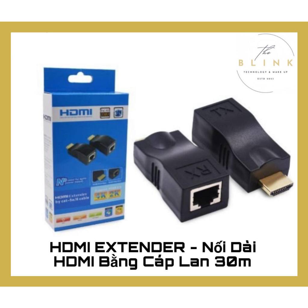 Bộ 4K HD Extender 30M nối dài HDMI chuẩn 4K bằng dây LAN 30m hỗ trợ ...