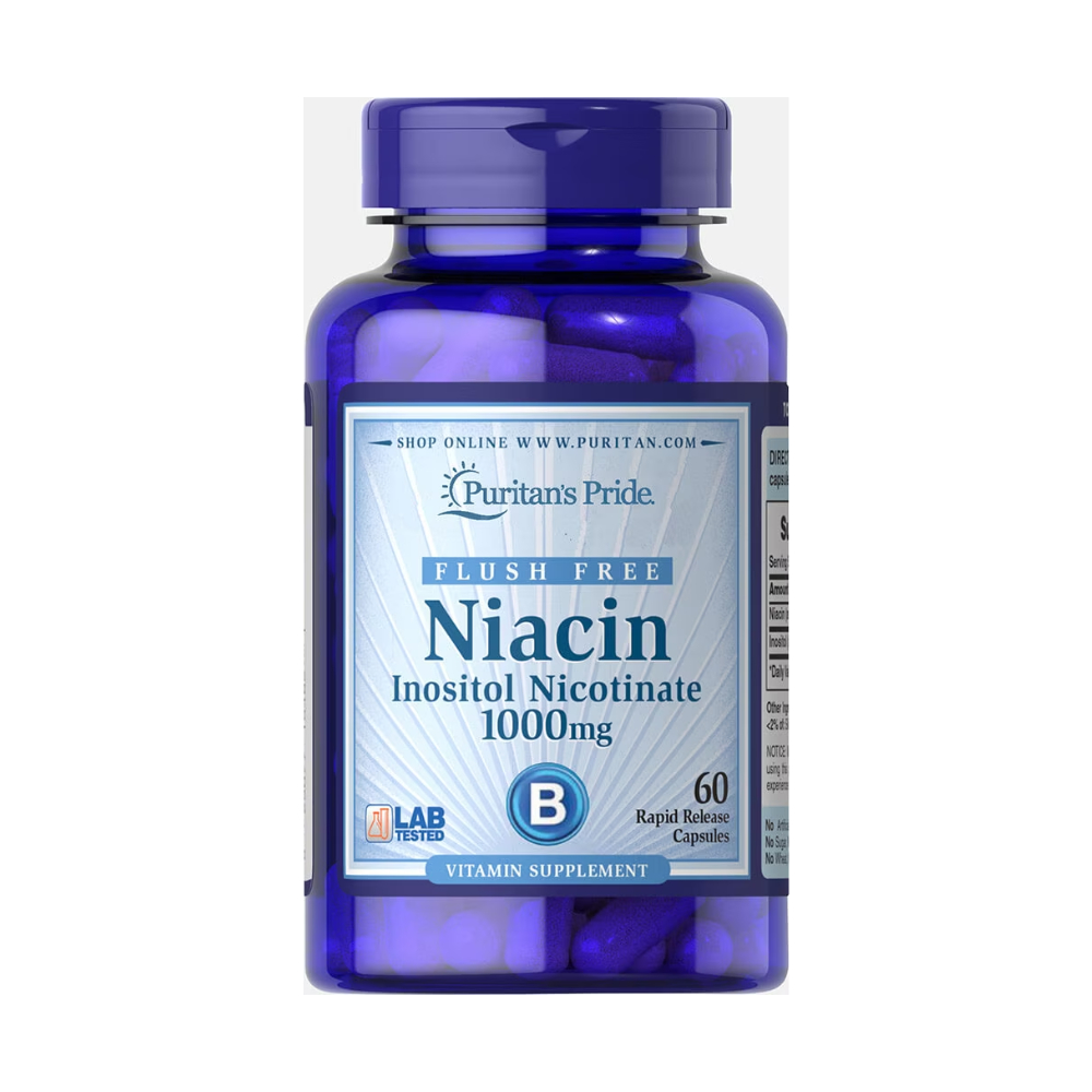 Viên uống bổ sung Niacin (Vitamin B3) Puritan’s Pride Niacin 1000mg 60 ...