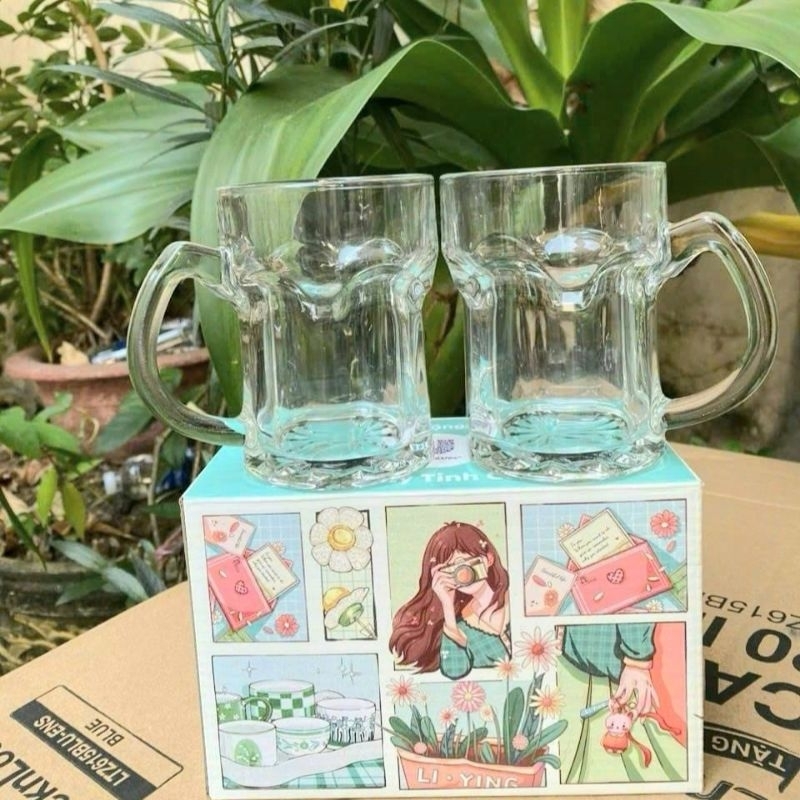 Ly Thủy Tinh Có Quai, Ly Bia, Cốc Uống Nước,Cốc Bia,Sinh Tố | Shopee ...
