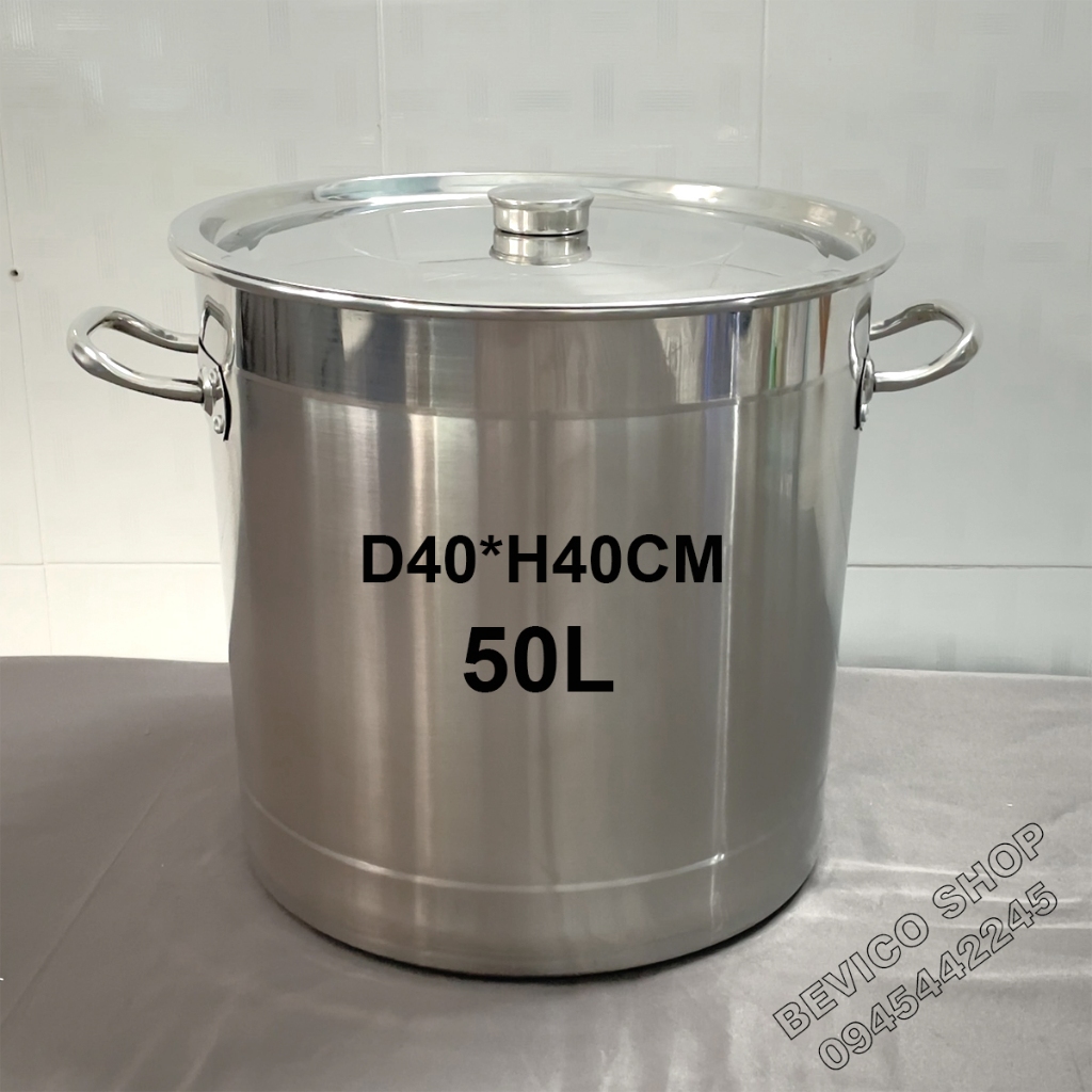 Nồi súp inox đáy 3 lớp 20L/30*30cm, 30L/35*35cm, 50L/40*40cm | Shopee Việt Nam