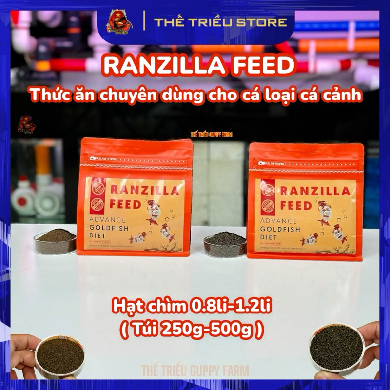 Ranzilla Feed - 250g-500g - Hạt chìm 0.8li-1.2li. Thức ăn chuyên dùng ...