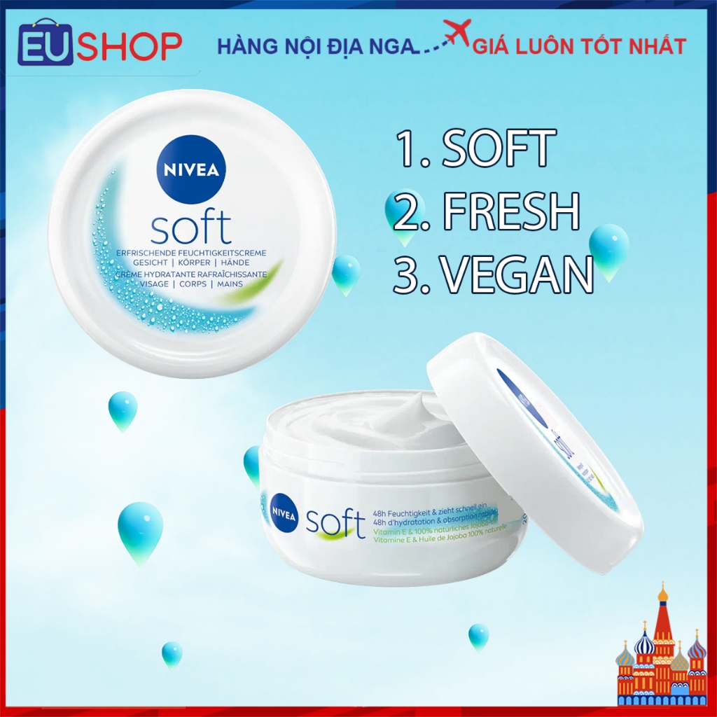 Kem dưỡng ẩm làm mới mềm Nivea Soft Fresh Đức | Shopee Việt Nam