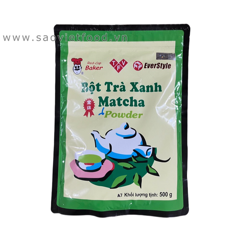 Bột trà xanh matcha Đài Loan Red-cap Baker túi 500g | Shopee Việt Nam