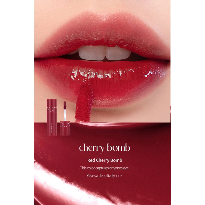 [SON CHIẾT][12 CHERRY BO..B] Son Tint bóng siêu lì, căng mọng cho môi Hàn Quốc Romand Juicy ...