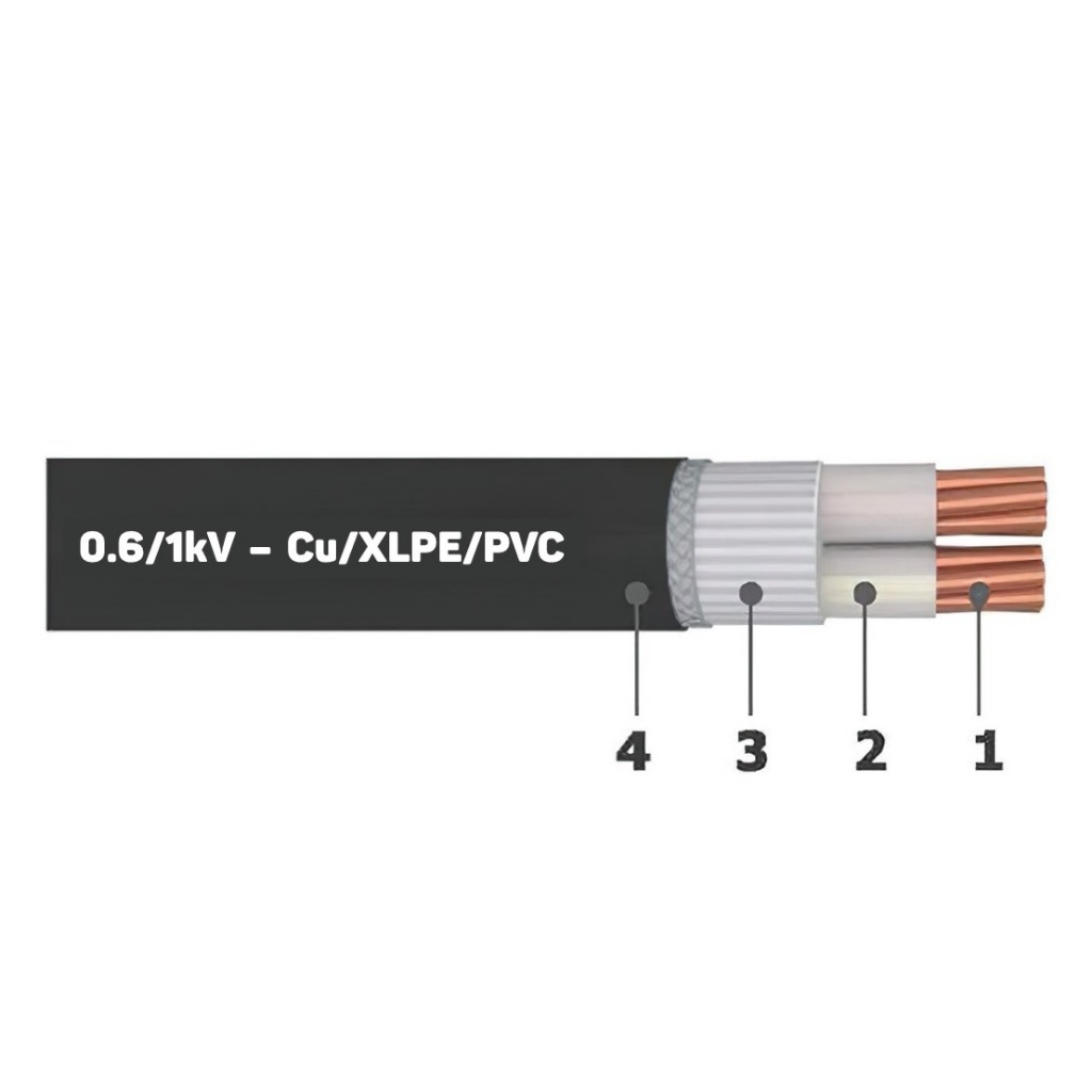 Cáp điện 2 lõi 0.6/1 KV – CU/XLPE/PVC HS (1.5-6mm) | Shopee Việt Nam