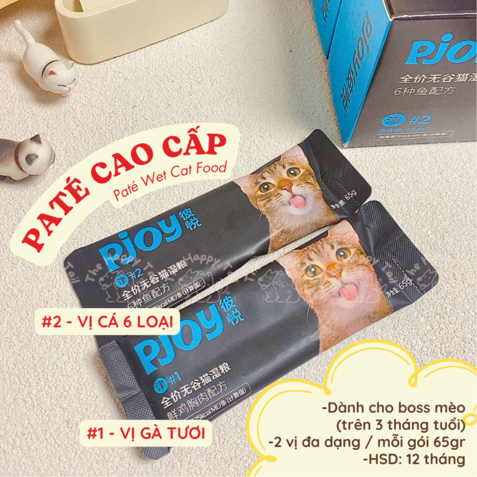PATE MÈO CAO CẤP 2 VỊ - PJOY | Shopee Việt Nam
