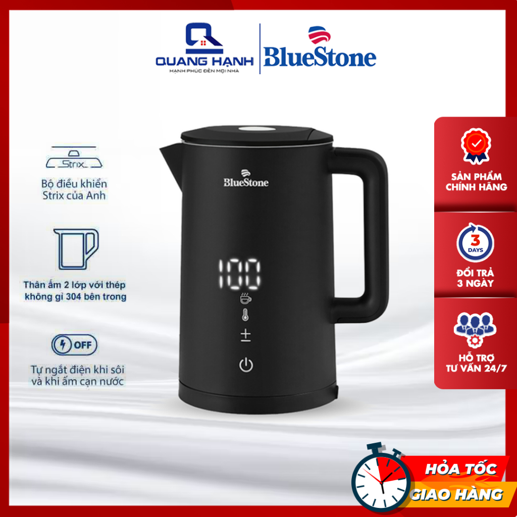 Ấm Siêu Tốc BlueStone KTB-3466 2 Lớp, Cảm Ứng Đèn Led, 1.5 Lít 2200W ...