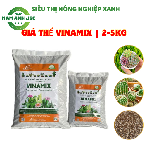 [ VINAMIX ] đất trồng sen đá, xương rồng, đất trộn sẵn thoát nước tốt, dinh dưỡng cao | Shopee ...