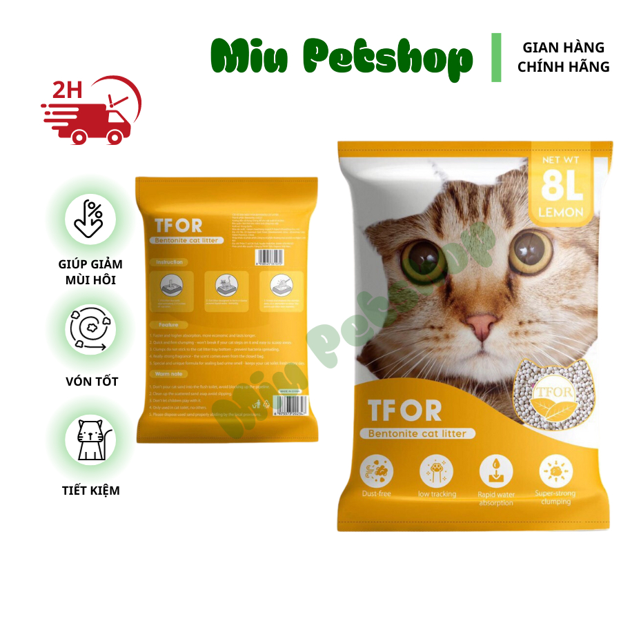 Cát vệ sinh cho mèo Meow Cat 8L hương cà phê, Cát vệ sinh cho mèo khử mùi, vón cục | Shopee Việt Nam