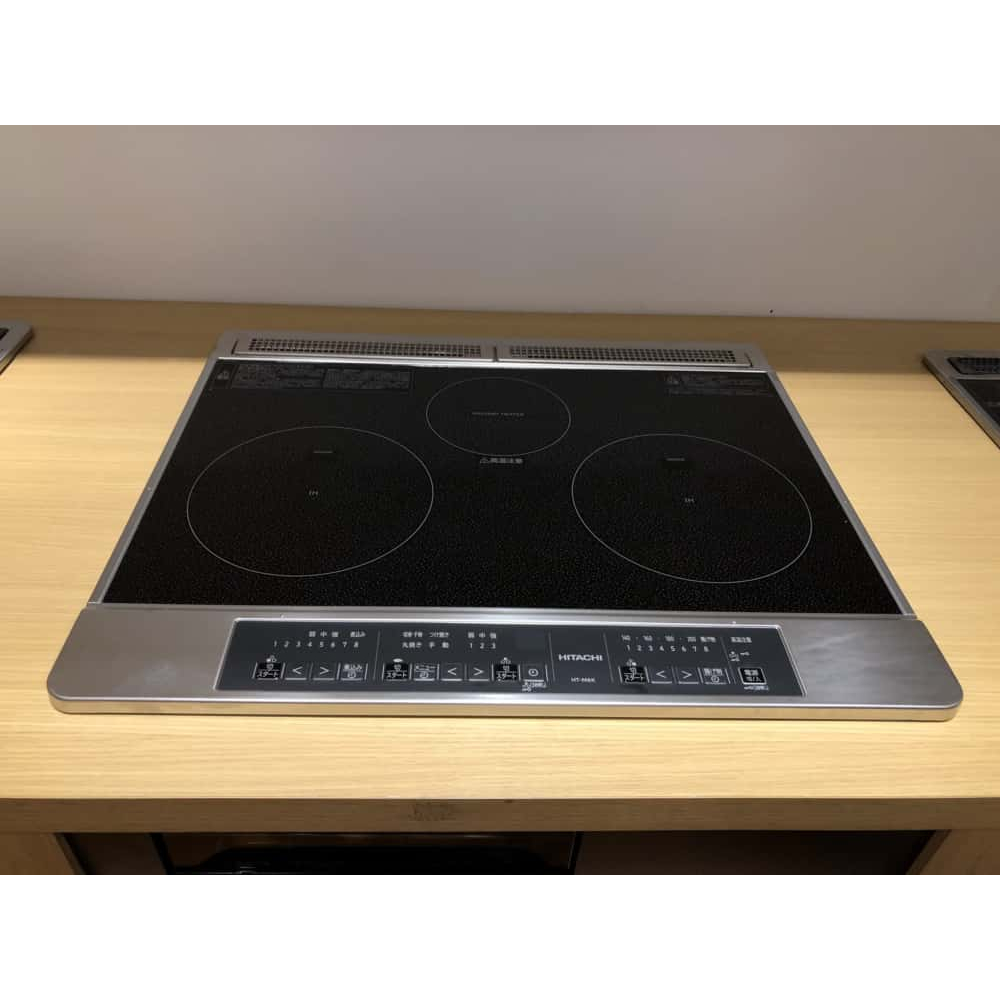 Bếp từ Hitachi HT-M6K nội địa Nhật, bếp gồm: 2 bếp từ + 1 bếp hồng ...