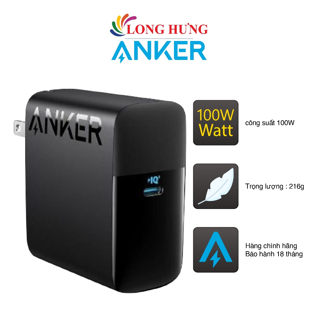Cốc sạc Anker 317 1Type-C 100W B2672 - Hàng chính hãng | Shopee Việt Nam
