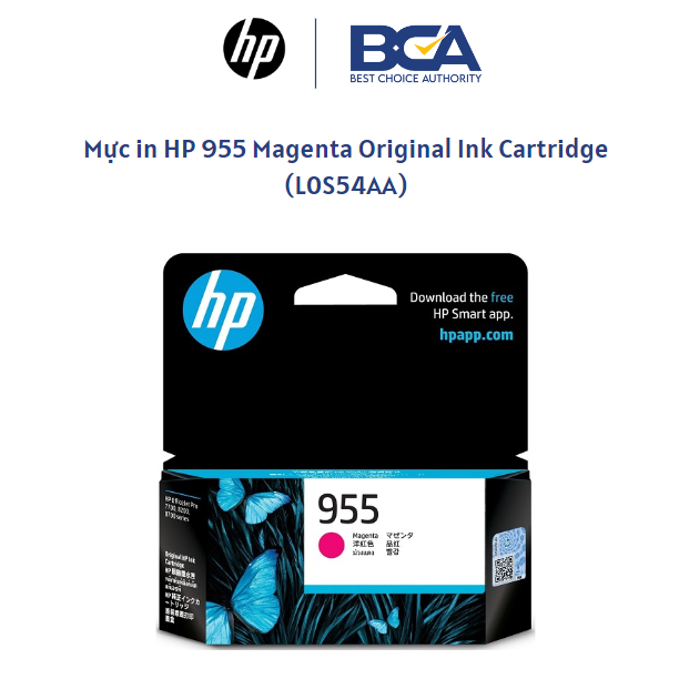 Mực In HP 955 Magenta Original Ink Cartridge (L0S54AA) | Shopee Việt Nam