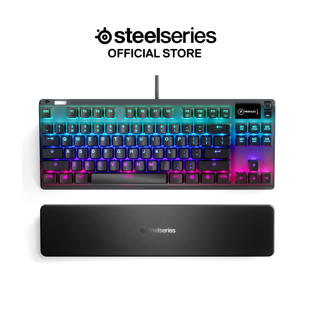 Bàn phím gaming có dây kê tay Steelseries Apex 7 TKL, Led RGB, 50 triệu ...