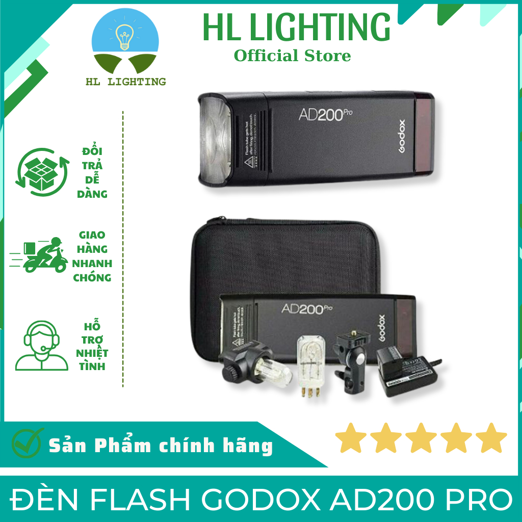 Đèn Flash Godox AD200, AD200 Pro, AD200Pro II - HL Lighting - 200Ws, 1 ...