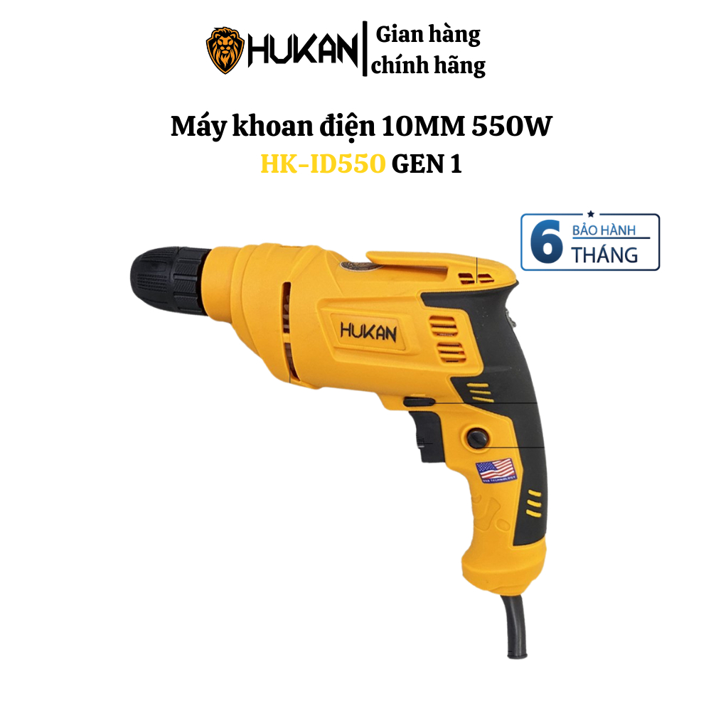 [HUKAN] Máy khoan 10mm ID550 2 chức năng khoan vít, công suất 550w - Máy khoan điện Hukan bảo ...