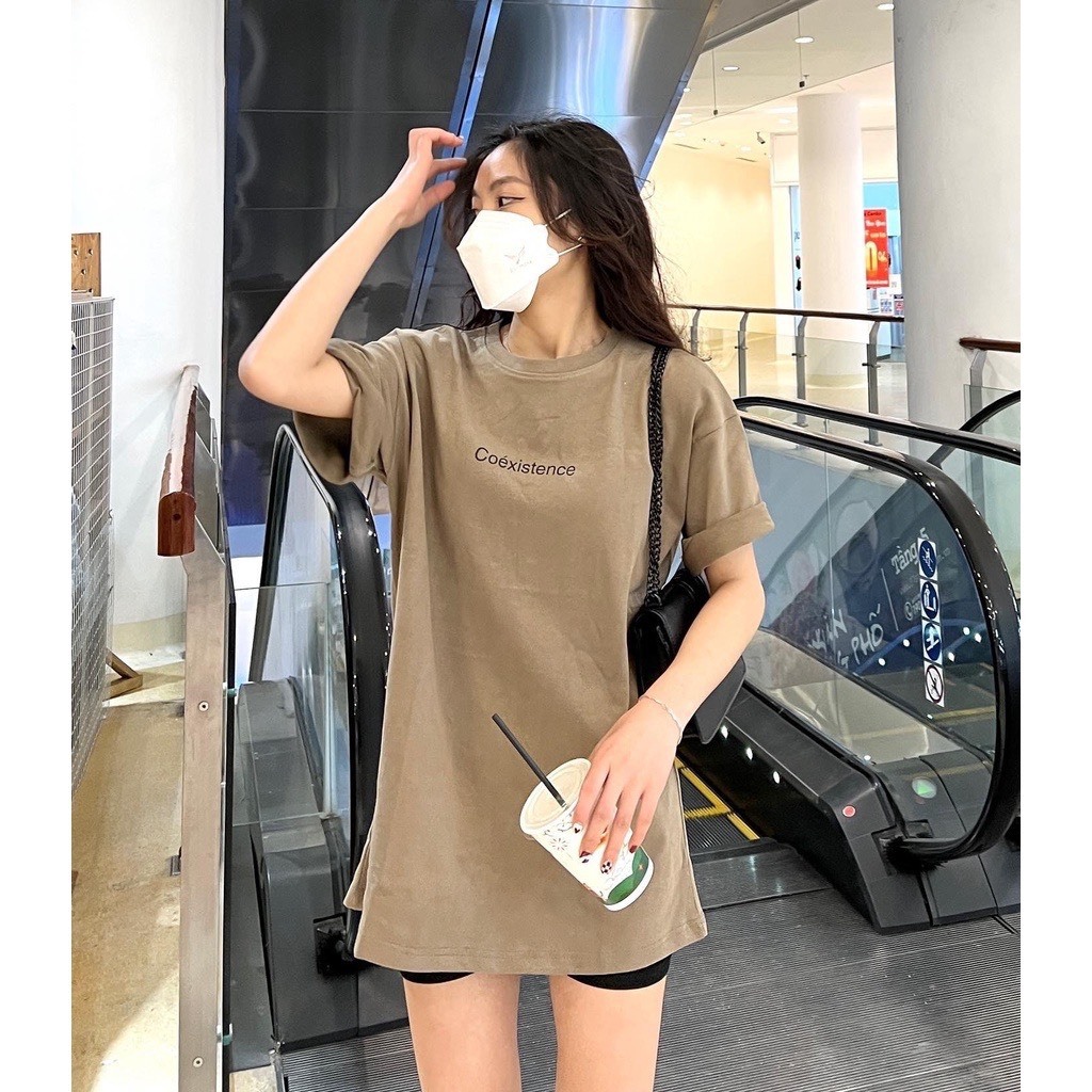 Áo thun phông nữ 3158 chất cotton khô thoáng mát, form rộng tay lỡ THE ...