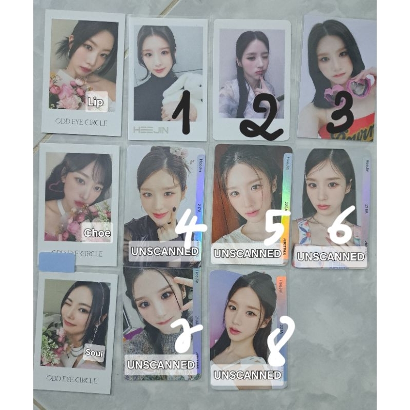 CARD OBJEKT ARTMS JEON HEEJIN KIM LIP JINSOUL CHOERRY CHÍNH HÃNG ...