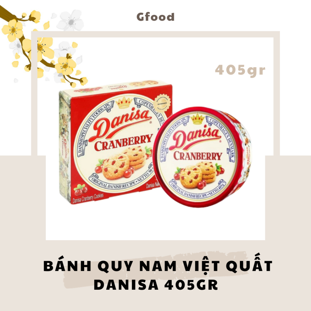 Danisa Bánh Quy Nam Việt Quất (Cranberry) 405gr | Shopee Việt Nam
