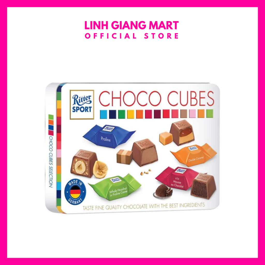 Ritter SPORT Choco Cube - Socola Viên Hỗn Hợp - Hộp 192g | Shopee Việt Nam