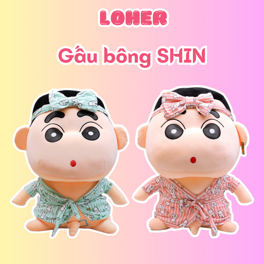 Gấu bông Shin cậu bé bút chì mặc áo tắm, thú nhồi bông cushin chan quà ...