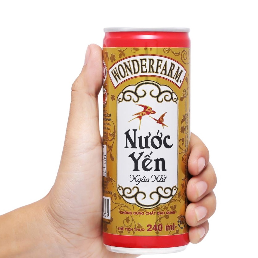 Lốc Nước yến ngân nhĩ cao cấp BIRD’S NEST LON 240ml x 6 lon | Shopee ...