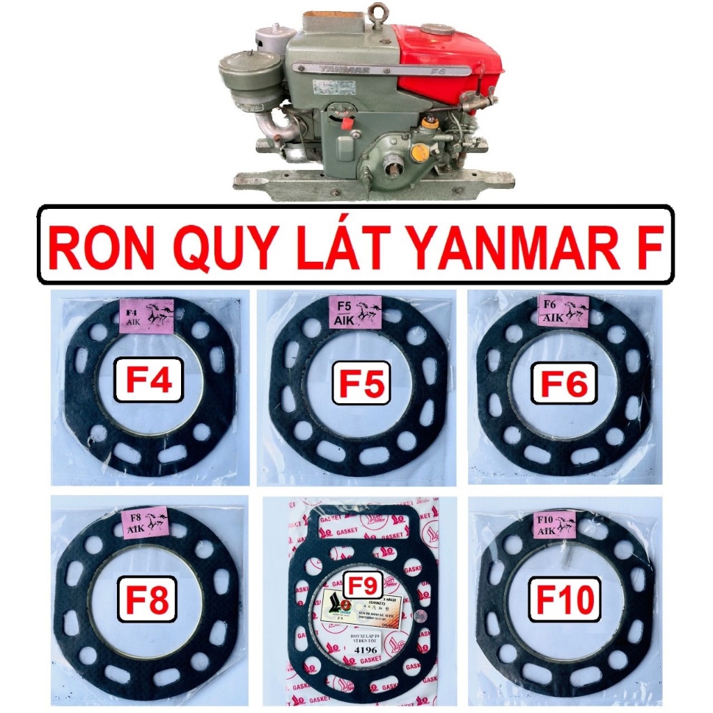 [Freeship] Ron quy lát máy nổ Yanmar F4 F5 F6 F7 F8 F9 F10 roan kilat ...