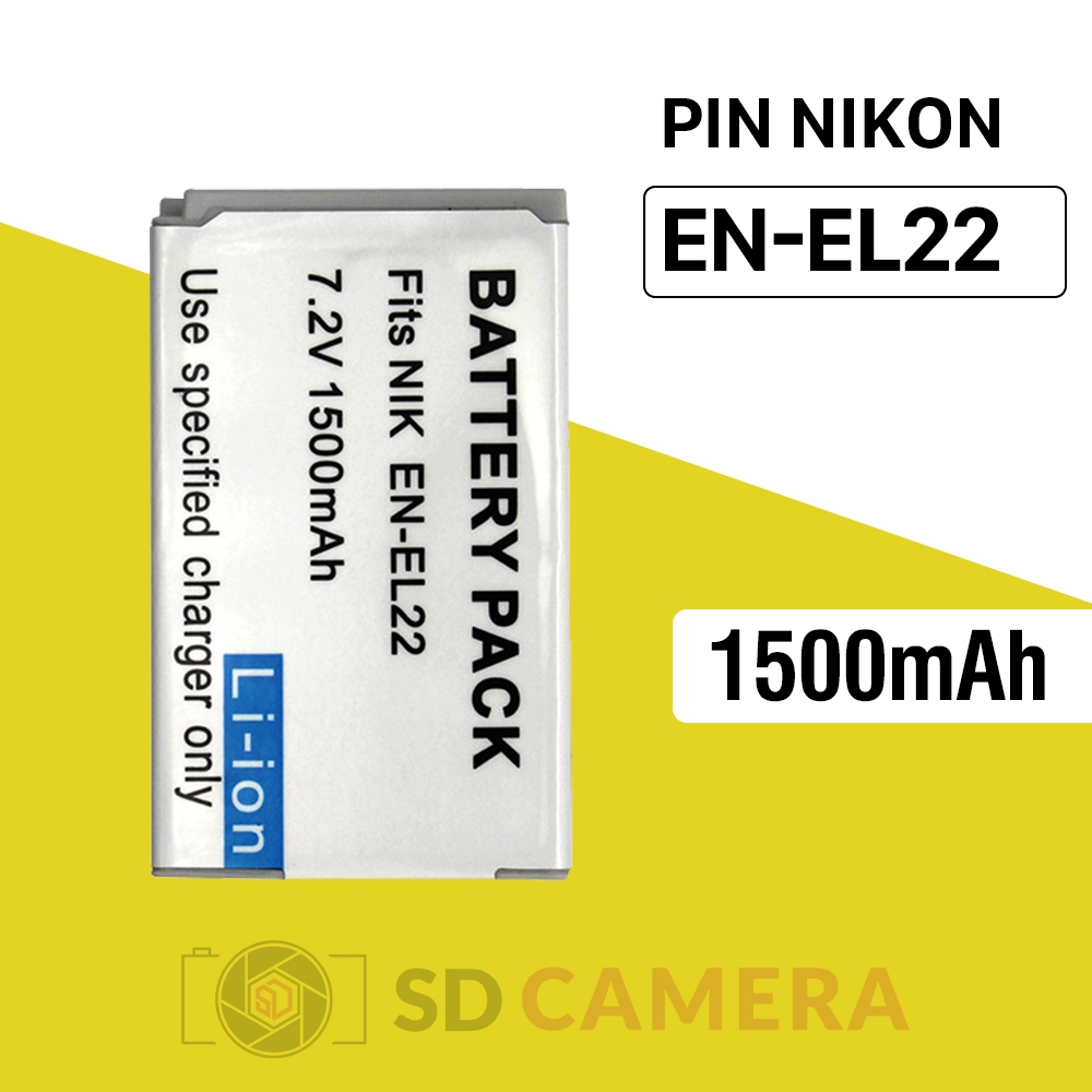 Pin EN-EL22 cho Nikon 1 J4 S2 Pin EN EL22 dung lượng cao | Shopee Việt Nam