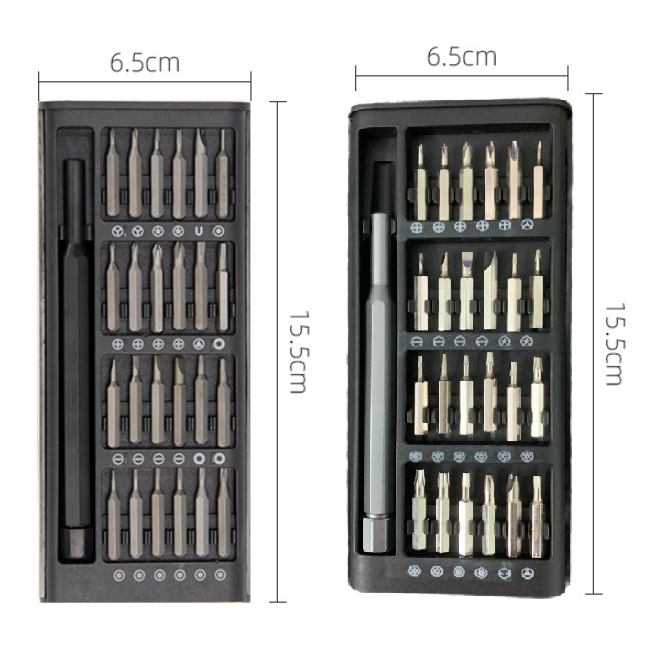 Bộ tua vít đa năng mini 24 đầu nhỏ sửa điện thoại, Tô vít từ tính mở ...