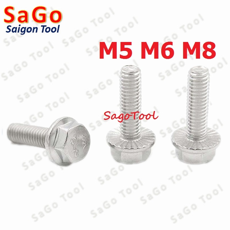 Bulong liền long đền INOX 304 - Ốc inox chống tháo M5 M6 M8 | Shopee ...