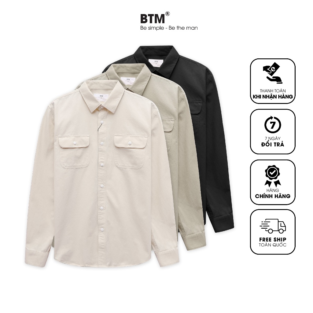 BTM light cargo khaki shirt - 1.01.1 | Shopee Việt Nam