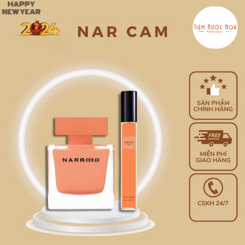 Chiết 10ml nước hoa nữ narciso rodriguez ambree - Nar cam đỏ lùn ...